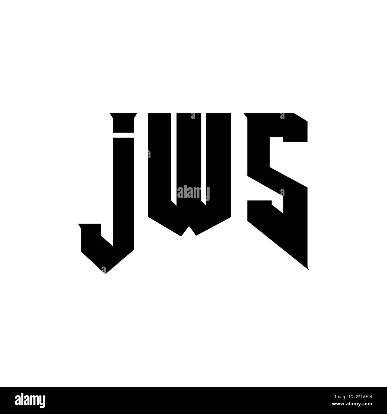 JWS letter logo design for technology company. JWS logo design black ...