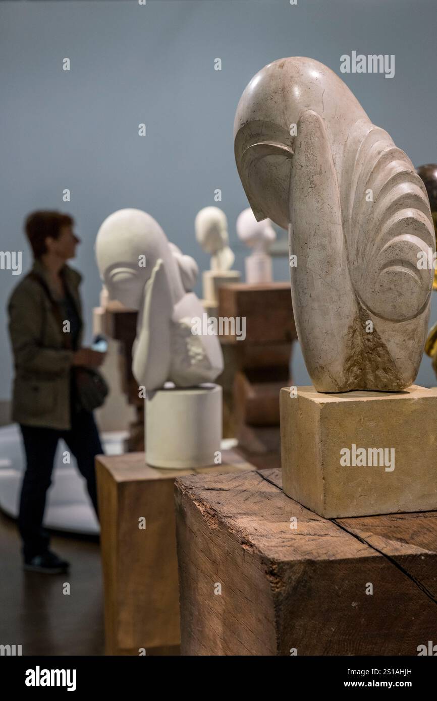 France, Paris, Les Halles district, the Pompidou Center also called ...