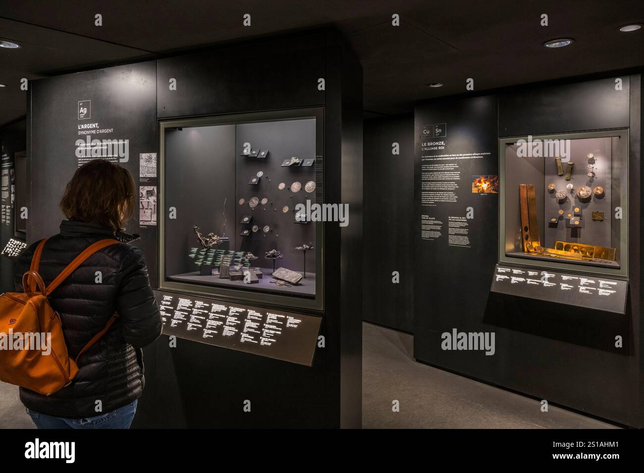 France, Paris, the Monnaie de Paris (Paris Mint) Museum, showcases ...