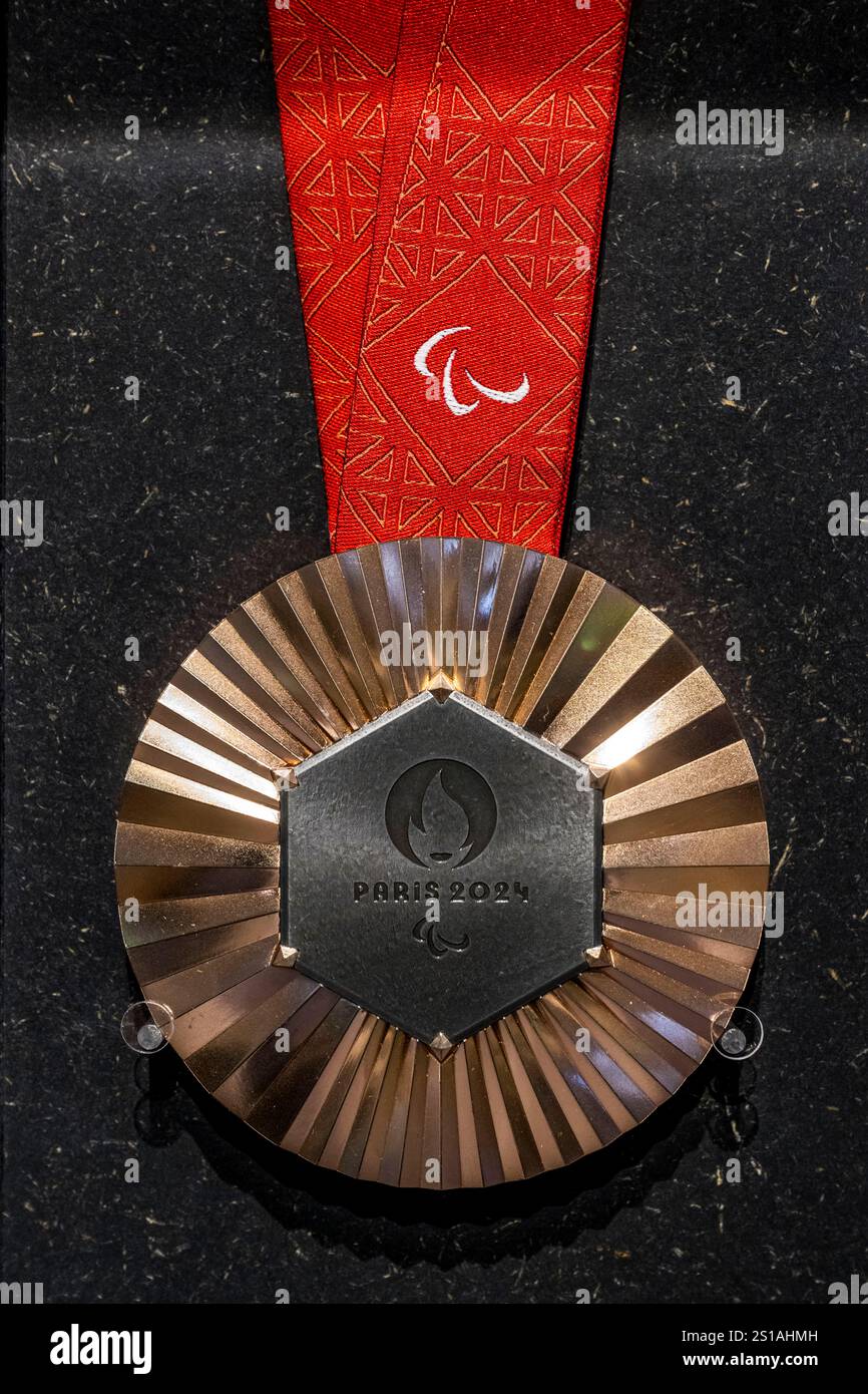 France, Paris, the Monnaie de Paris Museum, 2024 Olympic Games Silver ...