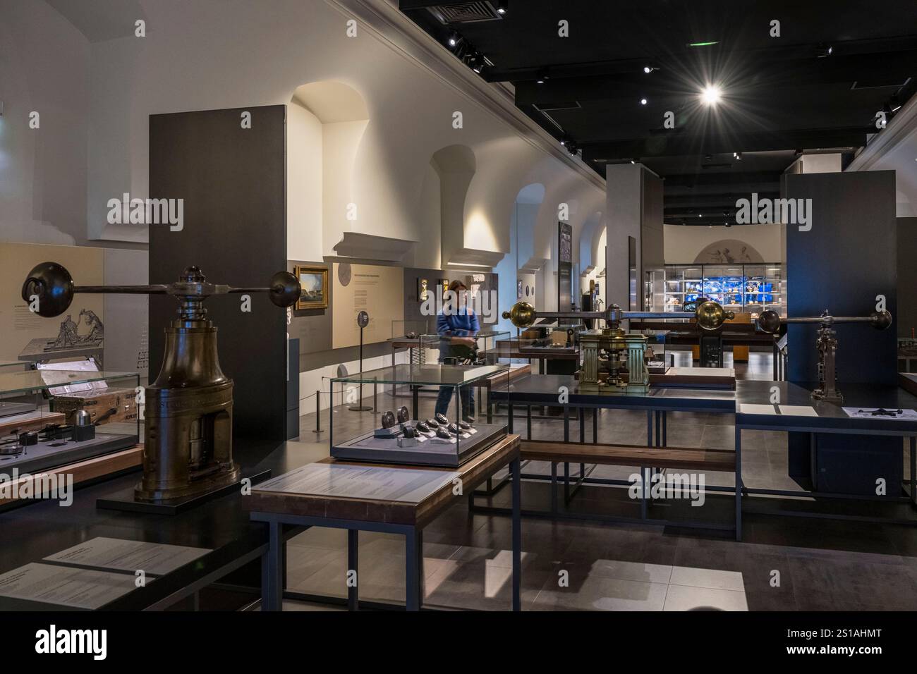 France, Paris, the Monnaie de Paris (Paris Mint) Museum, screw press to ...