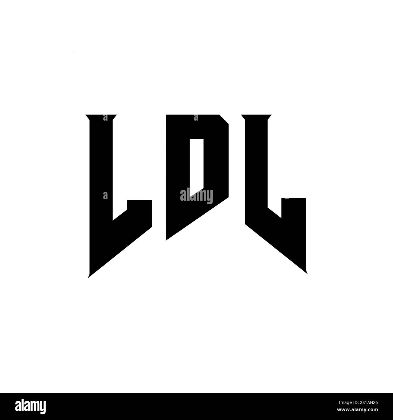 LDL letter logo design for technology company. LDL logo design black ...