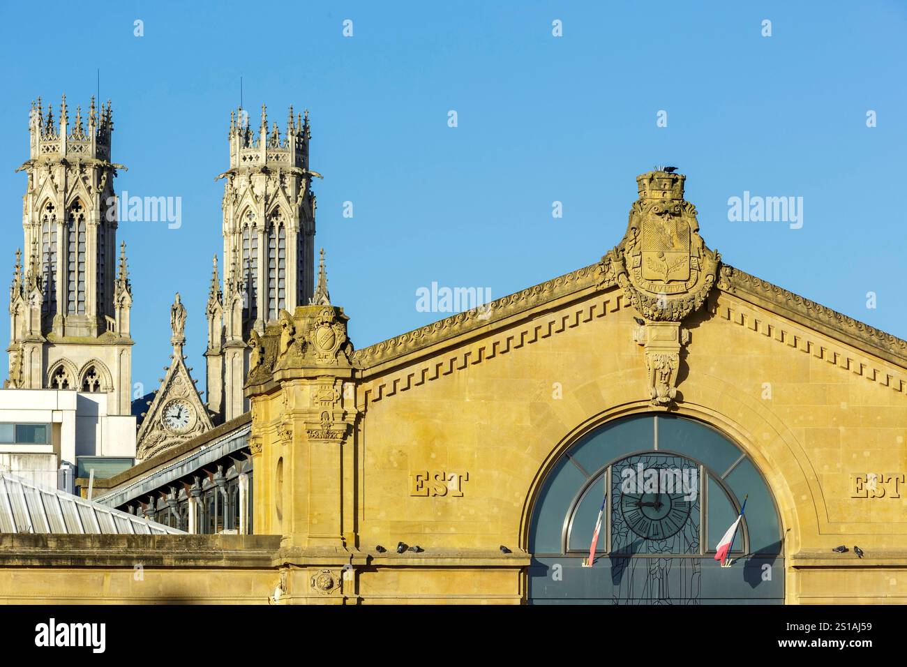 France, Meurthe et Moselle, Nancy, Nancy Ville train station built by ...