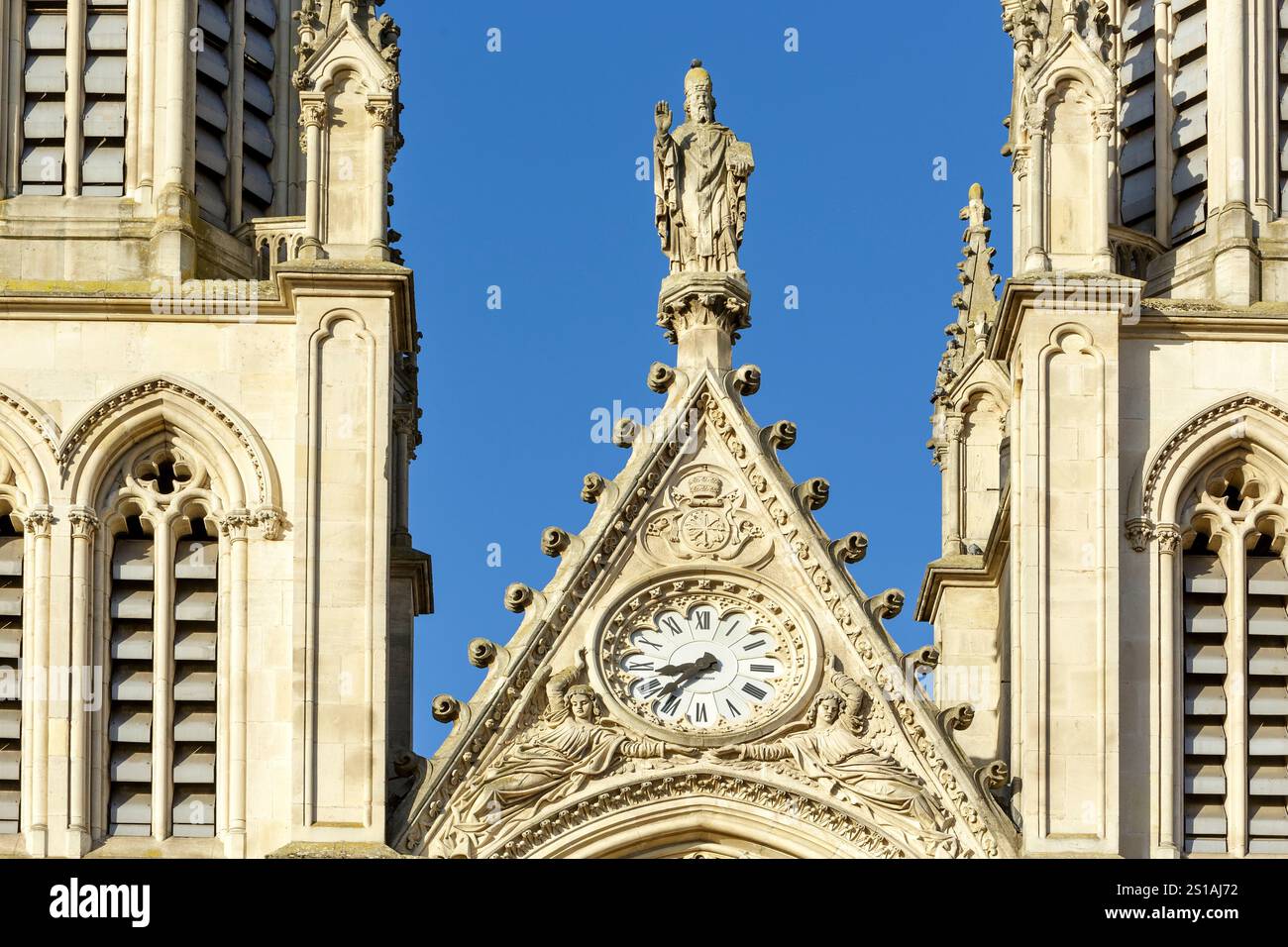 France, Meurthe et Moselle, Nancy, 19th century Saint Leon church built ...