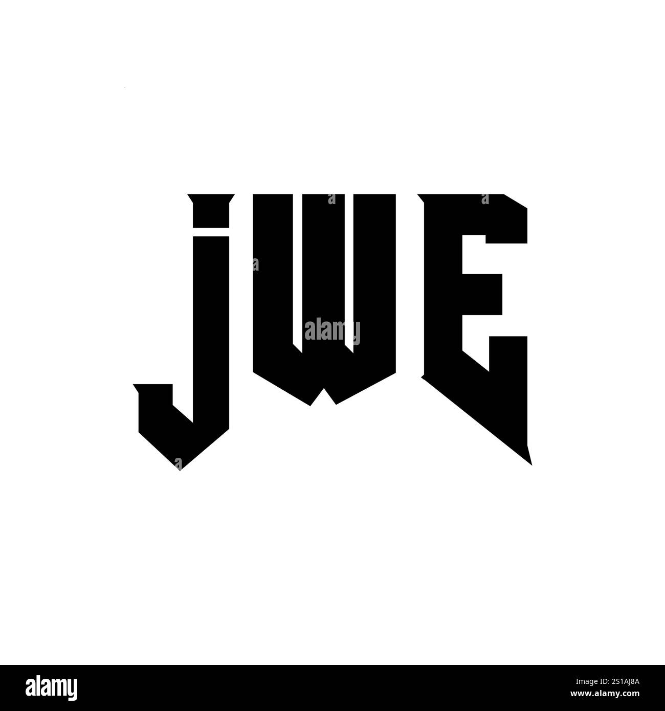JWE letter logo design for technology company. JWE logo design black ...