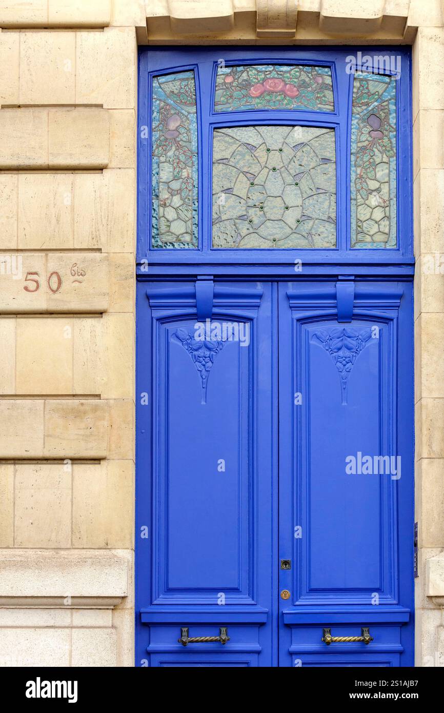 France, Meurthe-et-Moselle, Nancy, apartment building in Art Nouveau ...