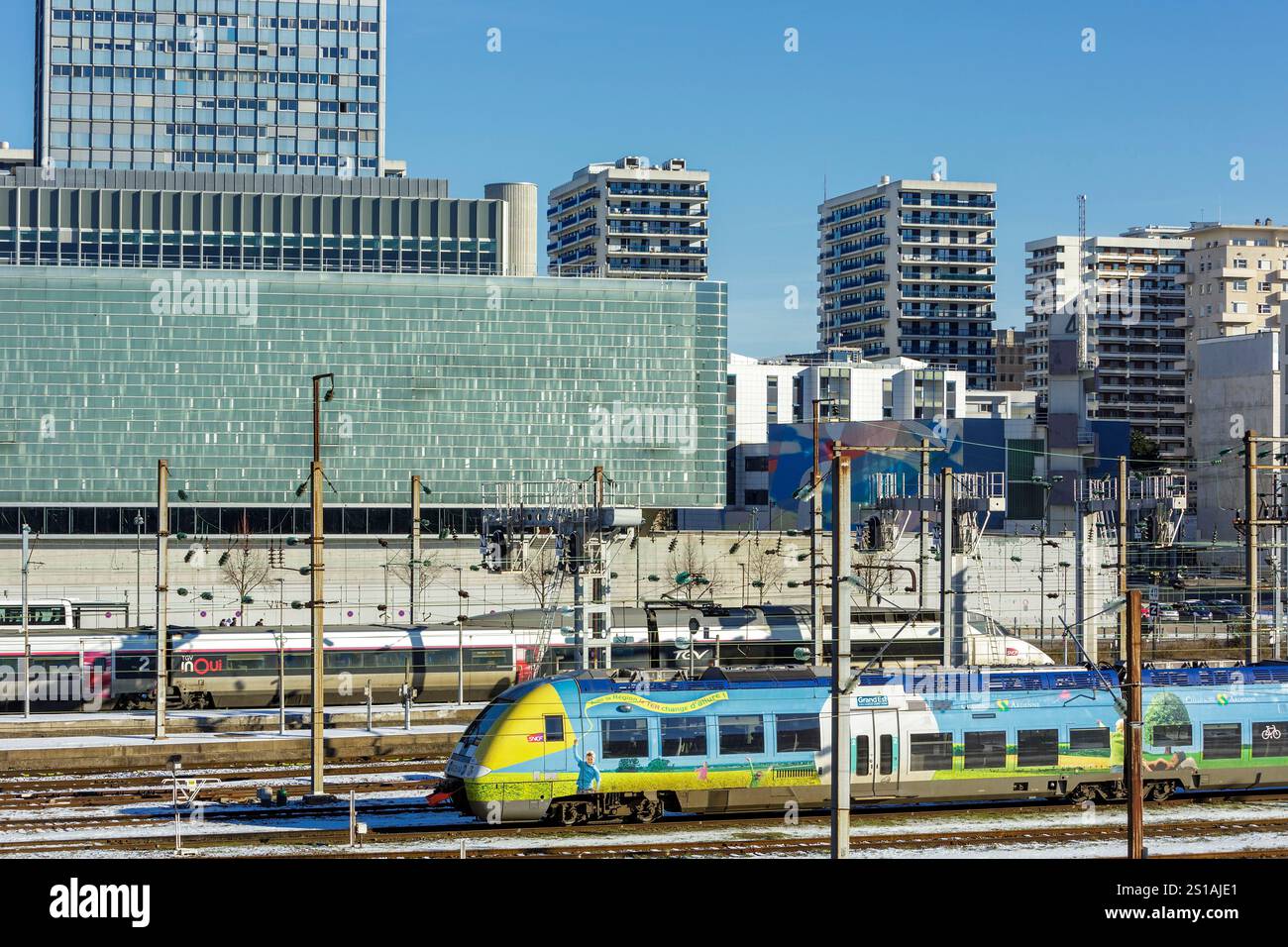 France, Meurthe et Moselle, Nancy, train station district, TER (Trains ...