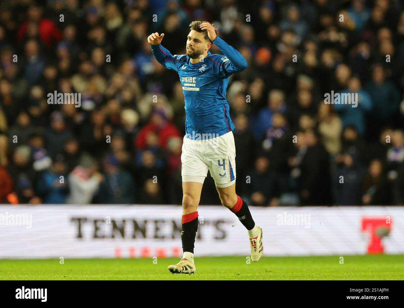 Rangers' Robin Propper celebrates scoring their side's second goal of ...
