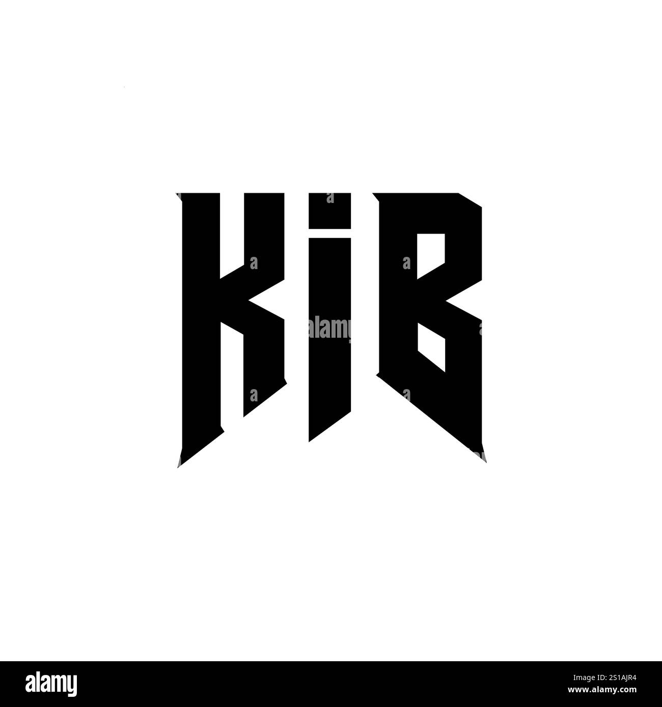 KIB letter logo design for technology company. KIB logo design black ...