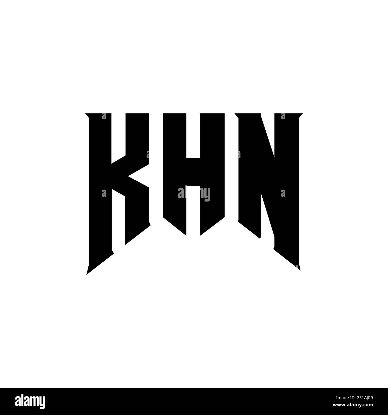 KHN letter logo design for technology company. KHN logo design black ...