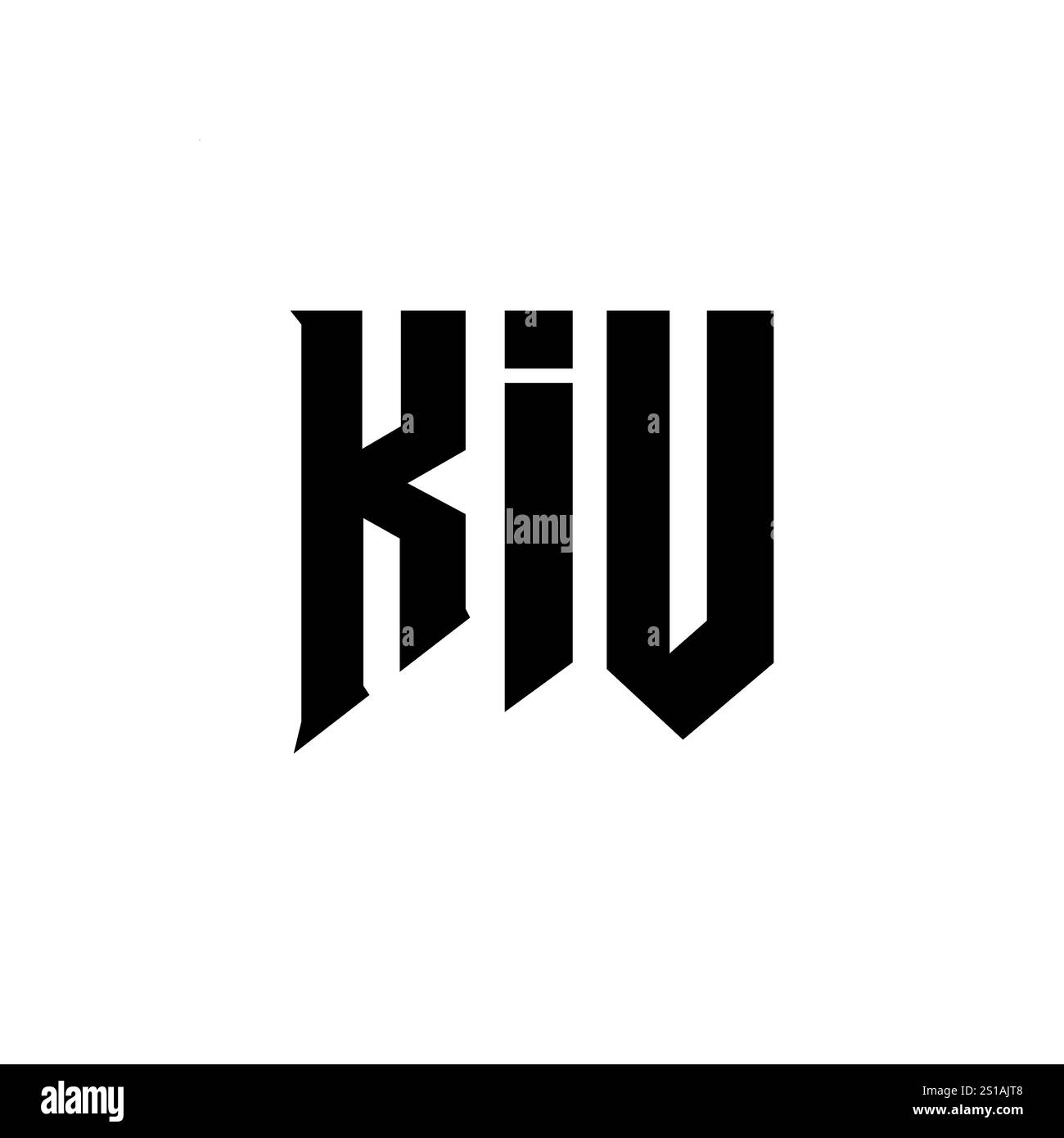 KIU letter logo design for technology company. KIU logo design black ...