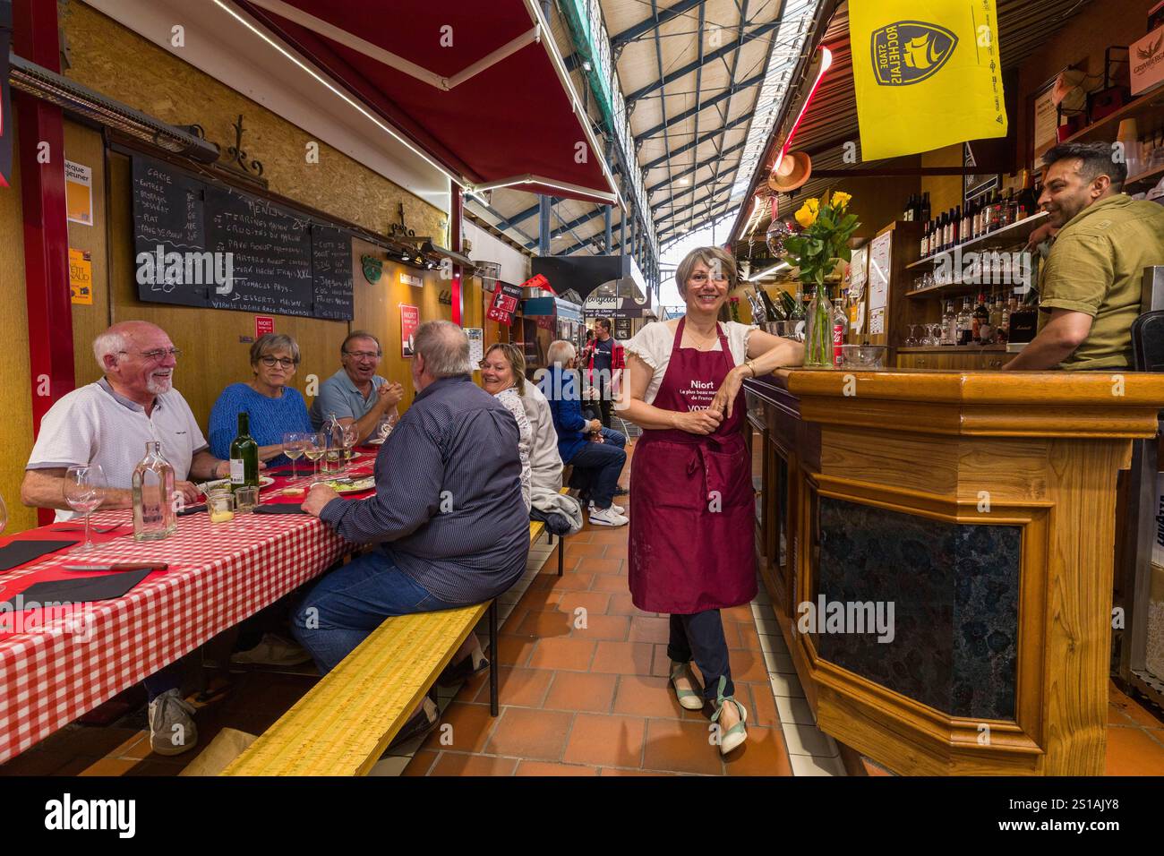France, Deux-Sèvres, Niort, the Niort food market voted the most ...