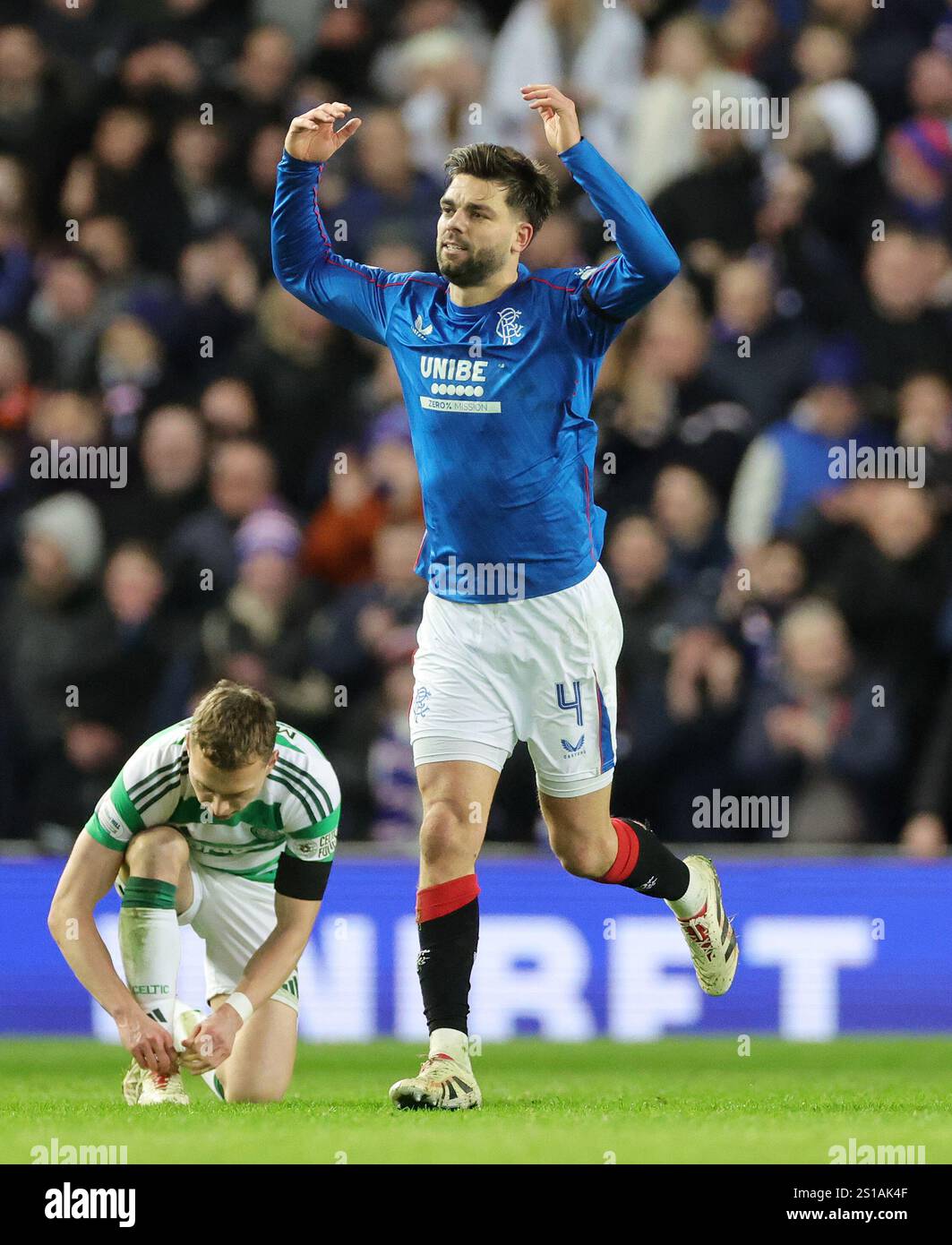 Rangers' Robin Propper celebrates scoring their side's second goal of ...