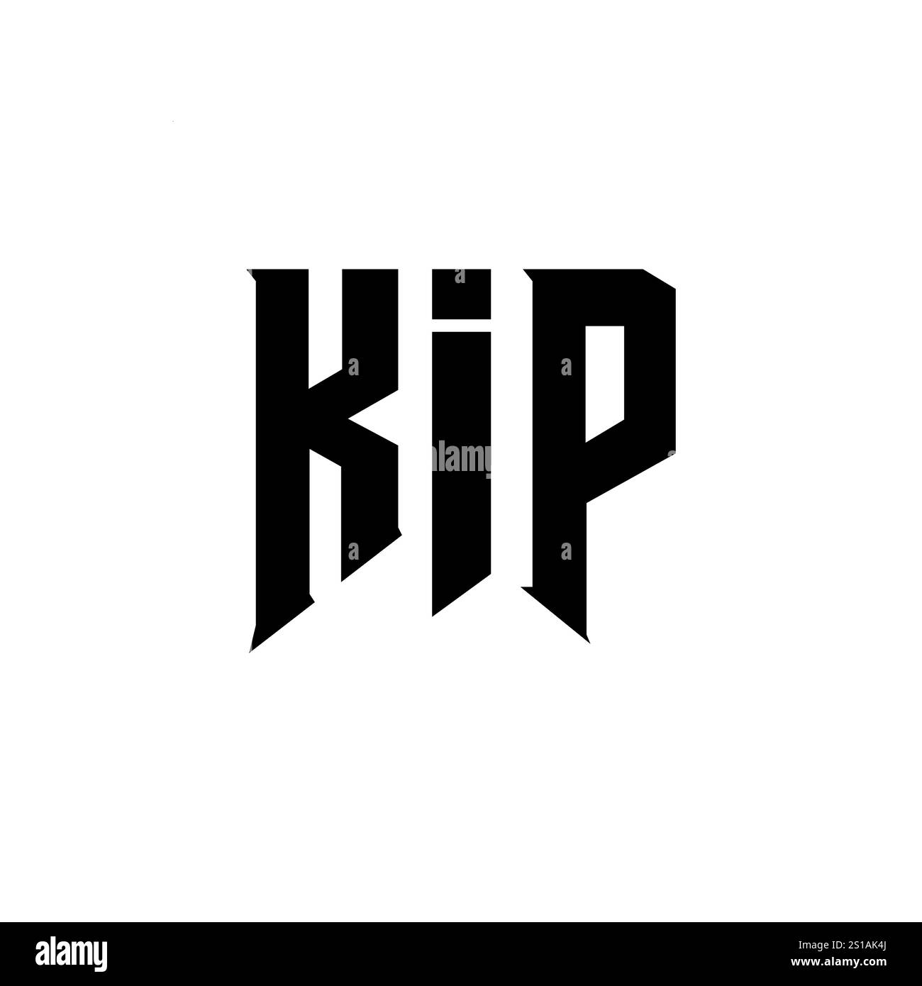 KIP letter logo design for technology company. KIP logo design black ...