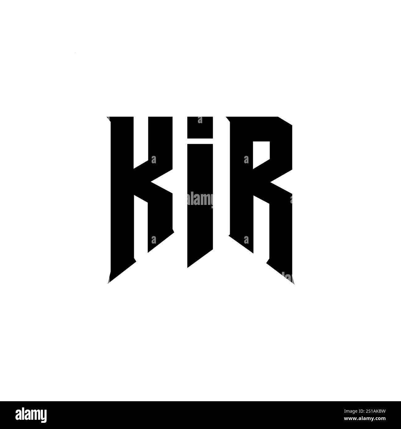 KIR letter logo design for technology company. KIR logo design black ...