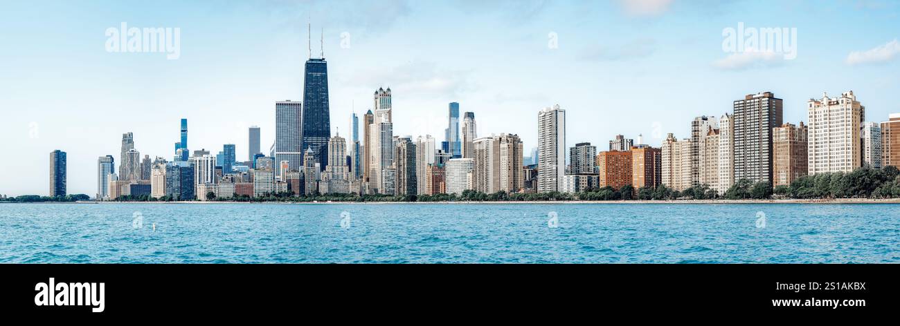 high resolution panorama of chicago Stock Photo - Alamy