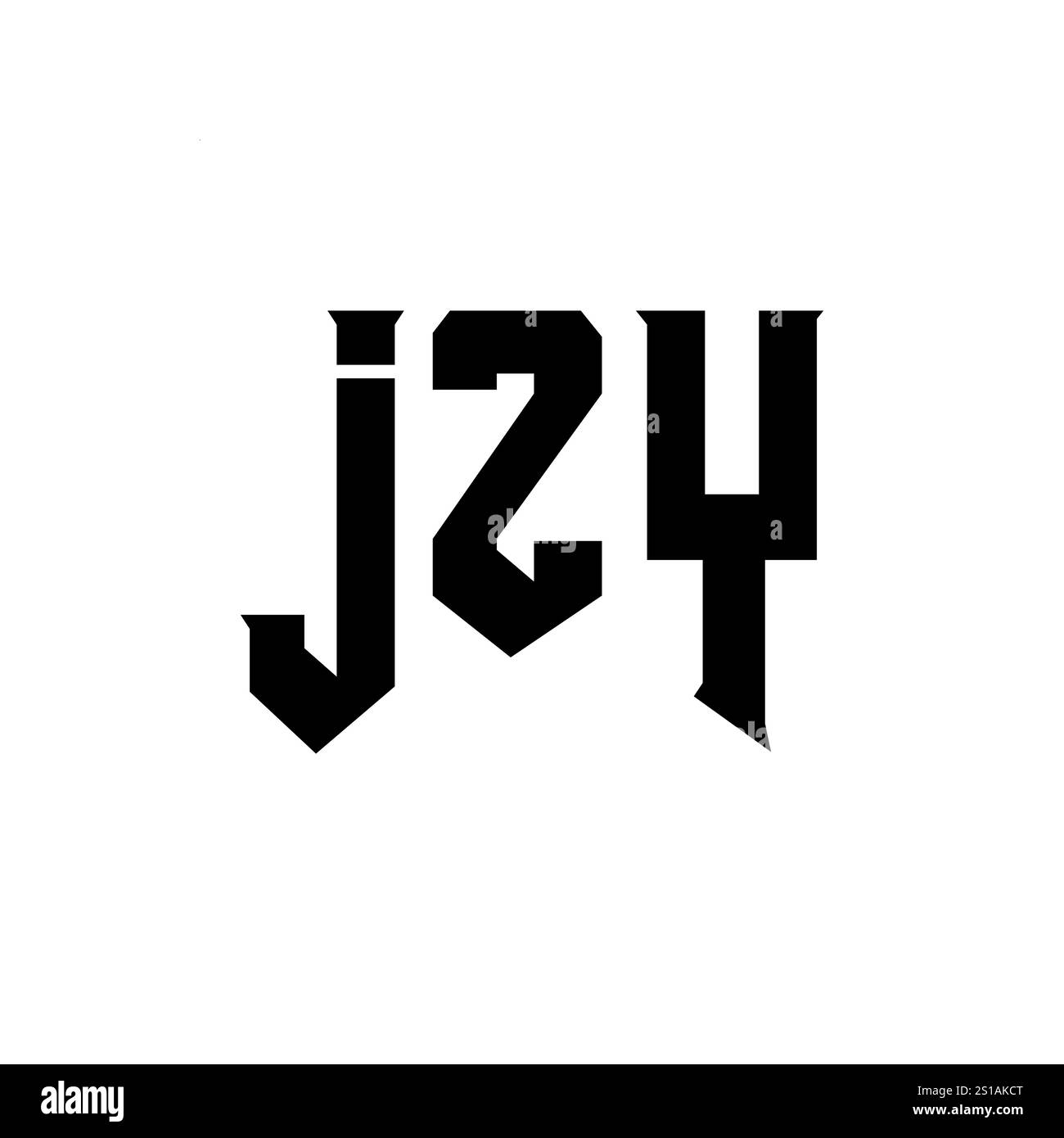 JZY letter logo design for technology company. JZY logo design black ...