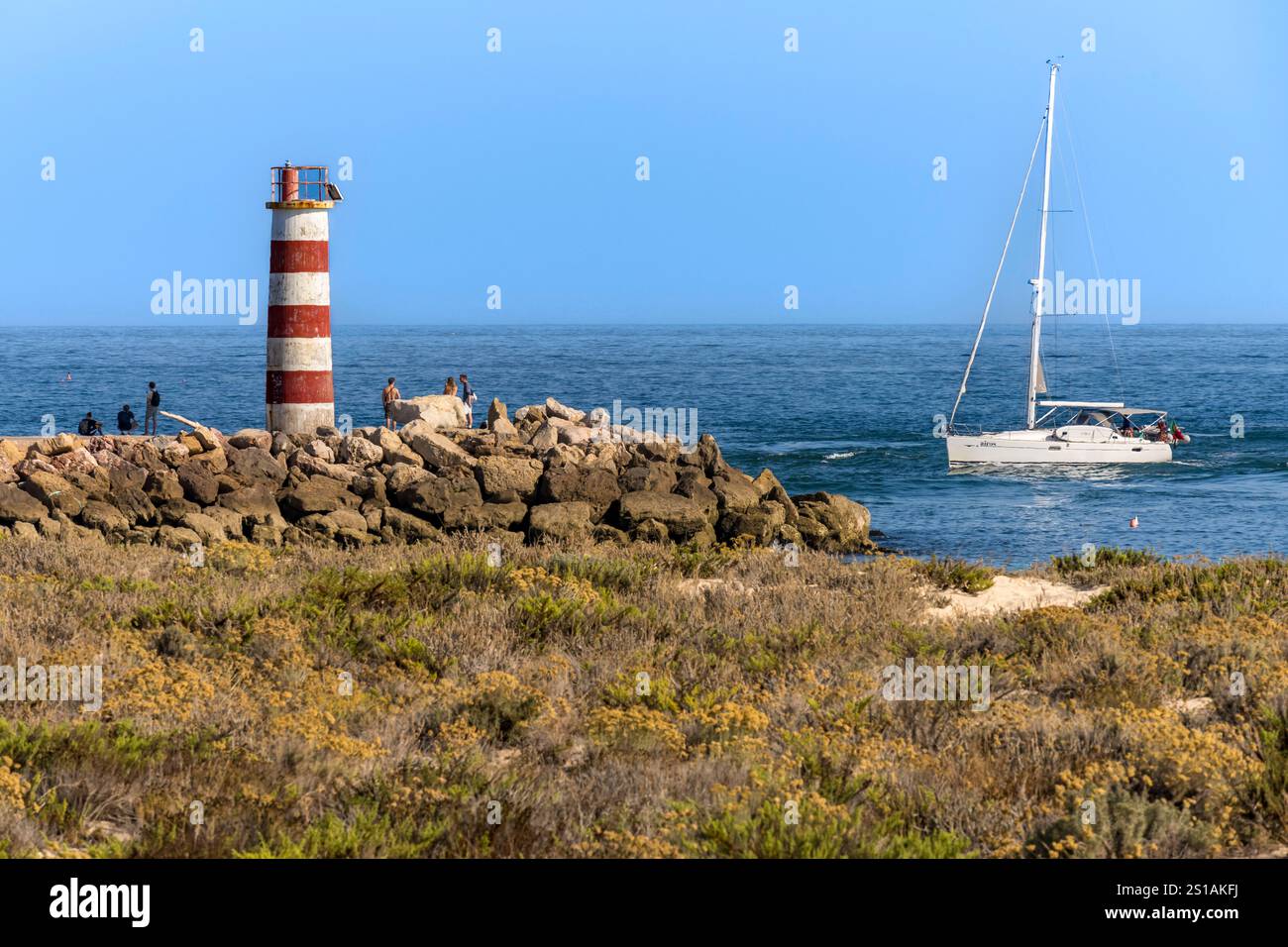 Portugal, Algarve, Ria Formosa Natural Park, Faro, Island of Barreta or ...