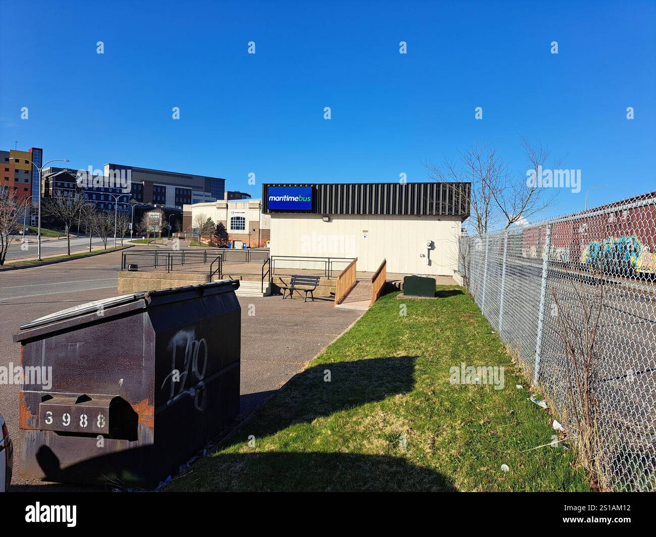 Maritime Bus station on Station Street in downtown Saint John, New ...