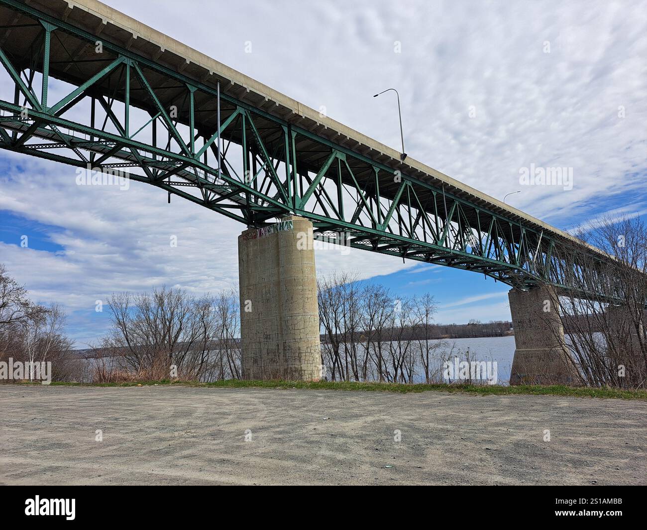 Princess Margaret Bridge over the Saint John River in Fredericton, New ...