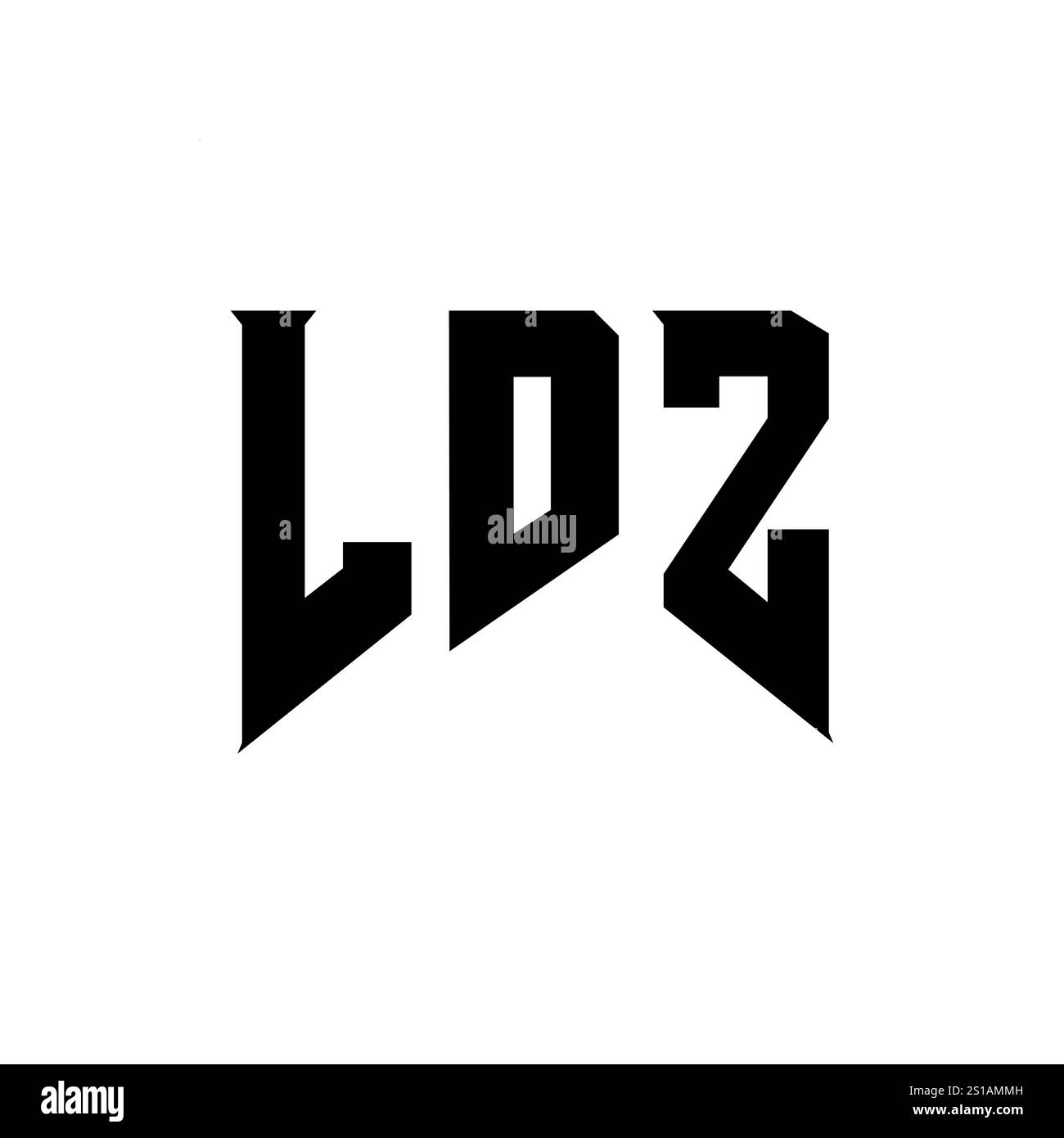 LDZ letter logo design for technology company. LDZ logo design black ...