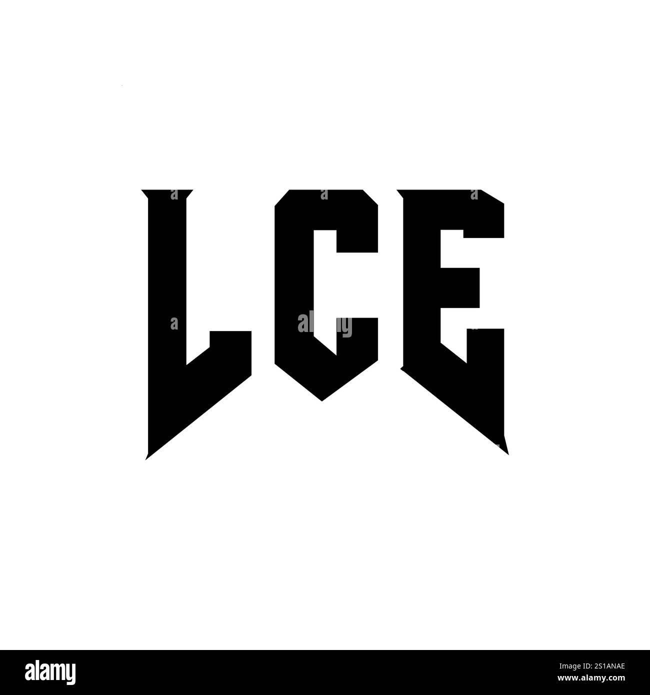LCE letter logo design for technology company. LCE logo design black and white color combination ...