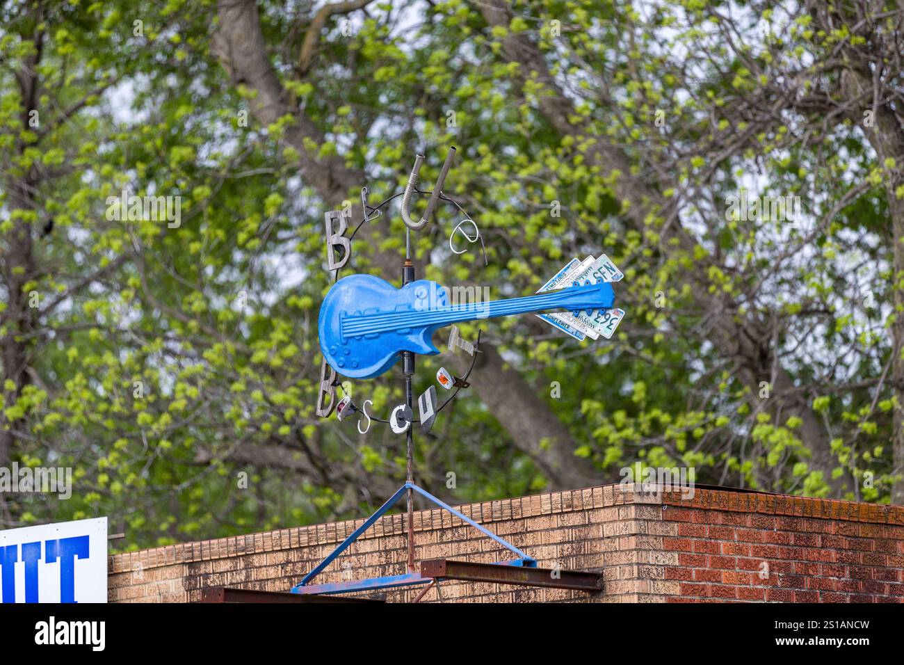 United States, Mississippi, Indianola, The Blues Biscuit restaurant ...