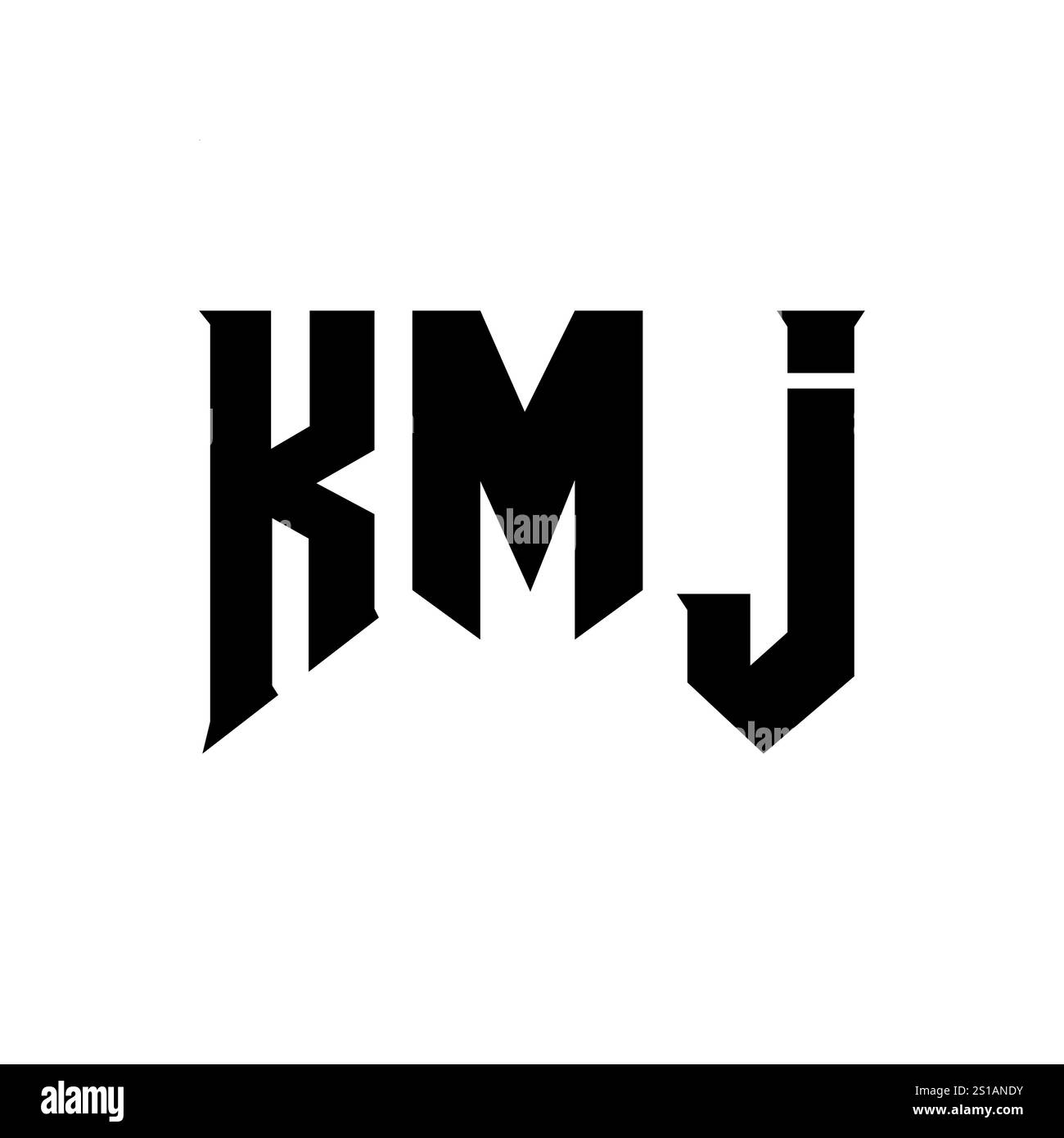 KMJ letter logo design for technology company. KMJ logo design black ...