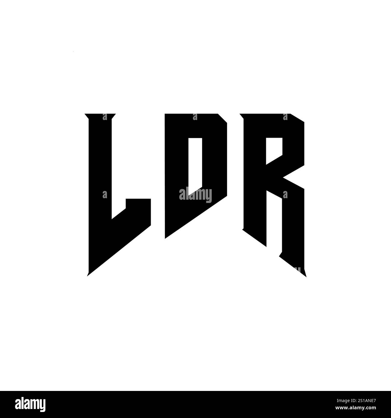 LDR letter logo design for technology company. LDR logo design black ...