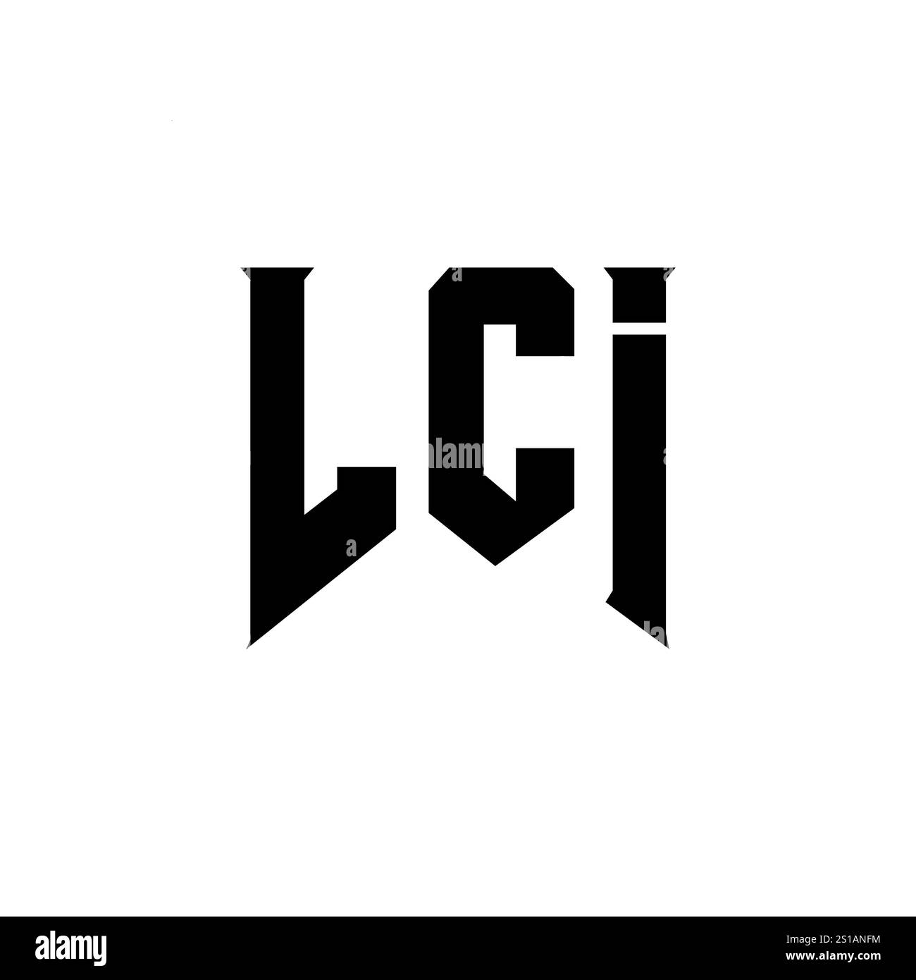 LCI letter logo design for technology company. LCI logo design black ...