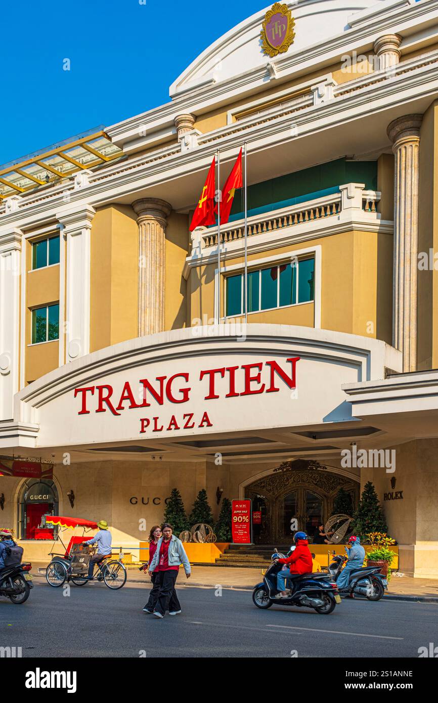 Vietnam, Hanoi, district of Hoan Kiem, former French colonial district, Trang Tien Plaza luxury ...