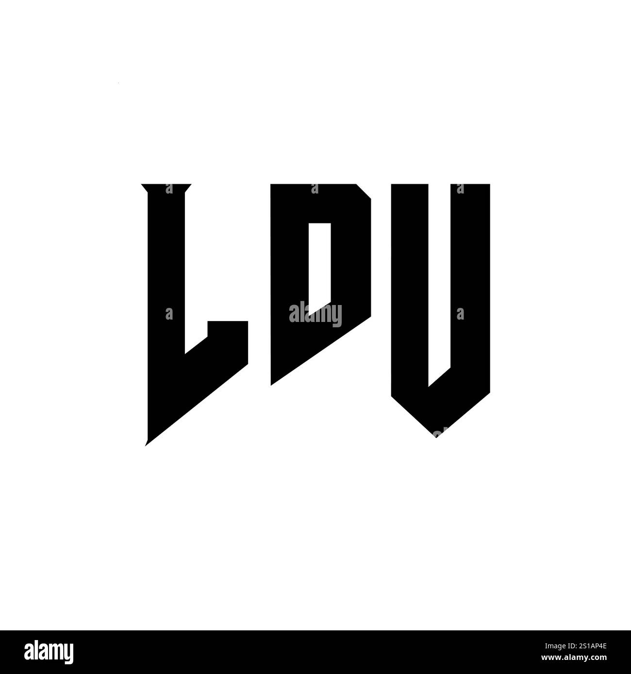 Ldu logo design Stock Vector Images - Alamy