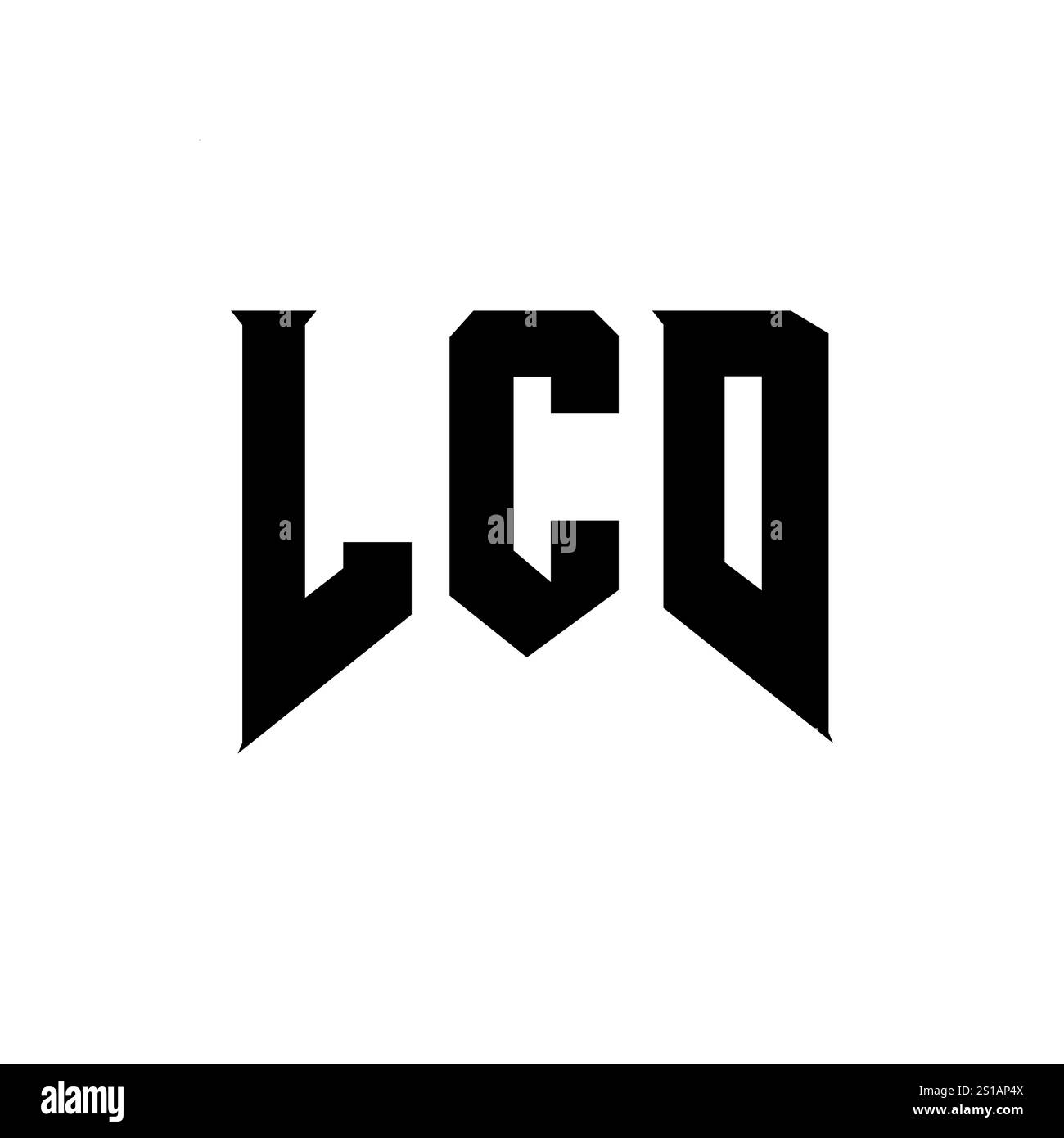 LCD letter logo design for technology company. LCD logo design black ...