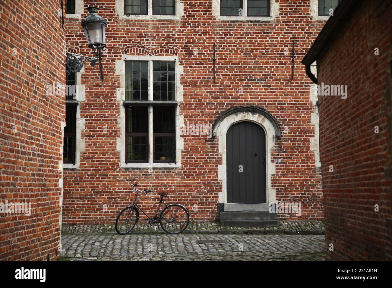 A street in the Great Beguinage of Leuven, is seen. The Beguinage was ...