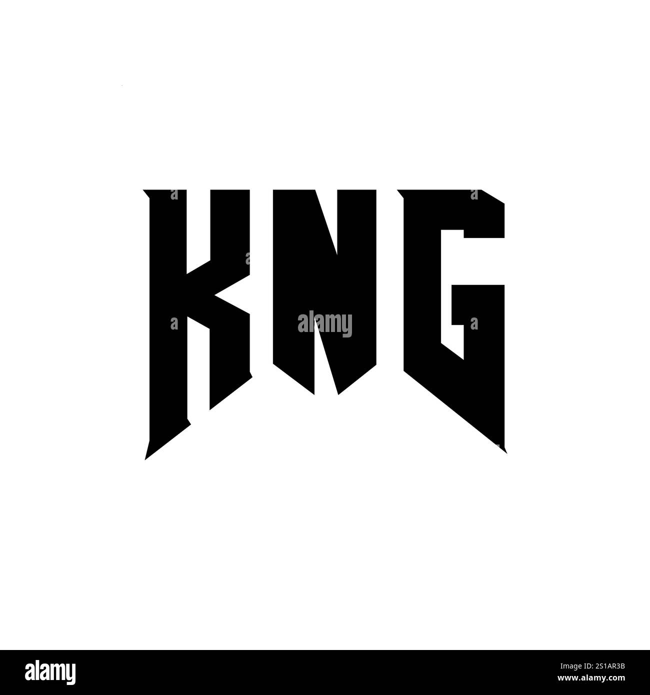 Kng logo design Stock Vector Images - Alamy