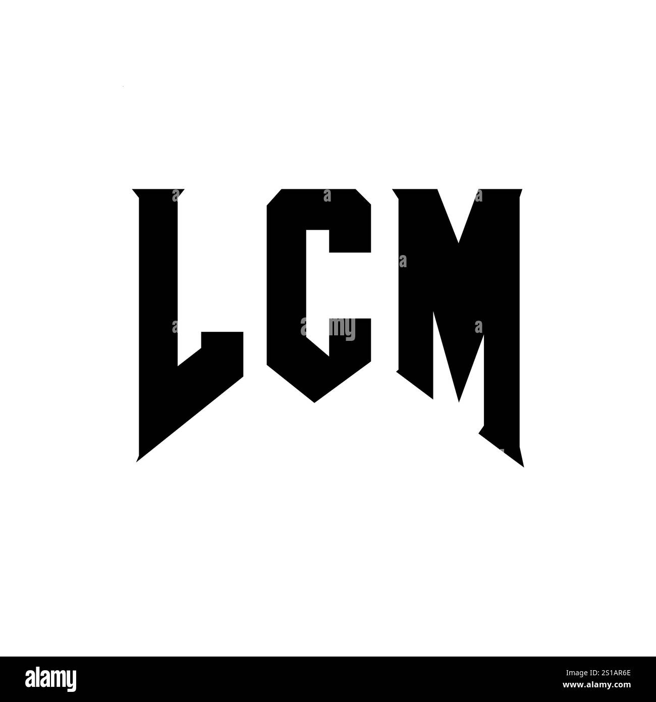 LCM letter logo design for technology company. LCM logo design black and white color combination ...