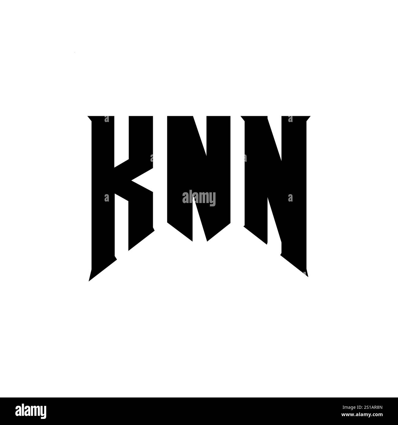 KNN letter logo design for technology company. KNN logo design black ...