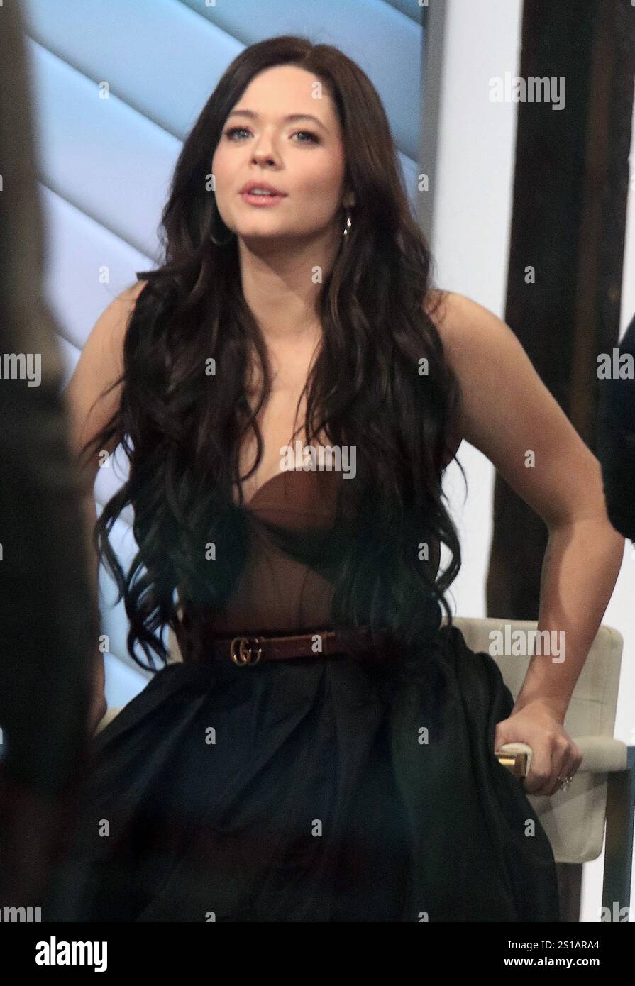 NEW YORK, NY- JANUARY 2: Sasha Pieterse seen at Good Morning America ...