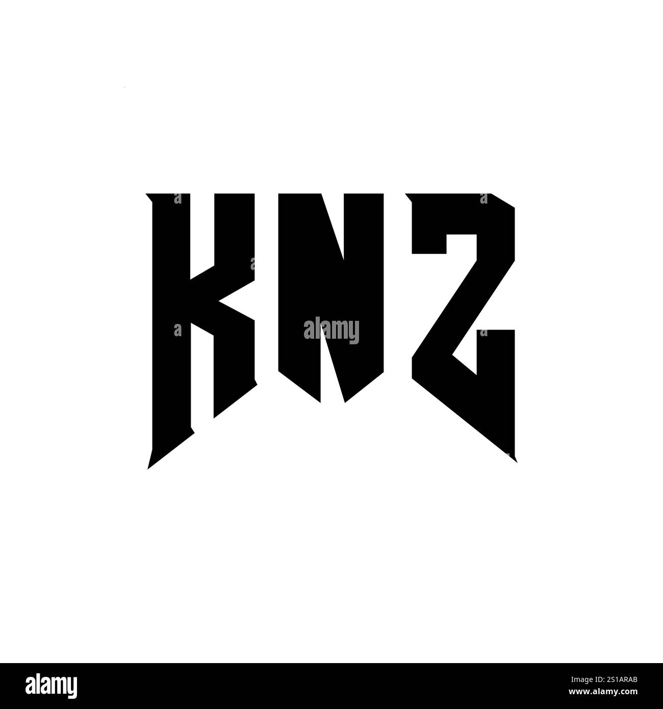 Knz logo design hi-res stock photography and images - Alamy