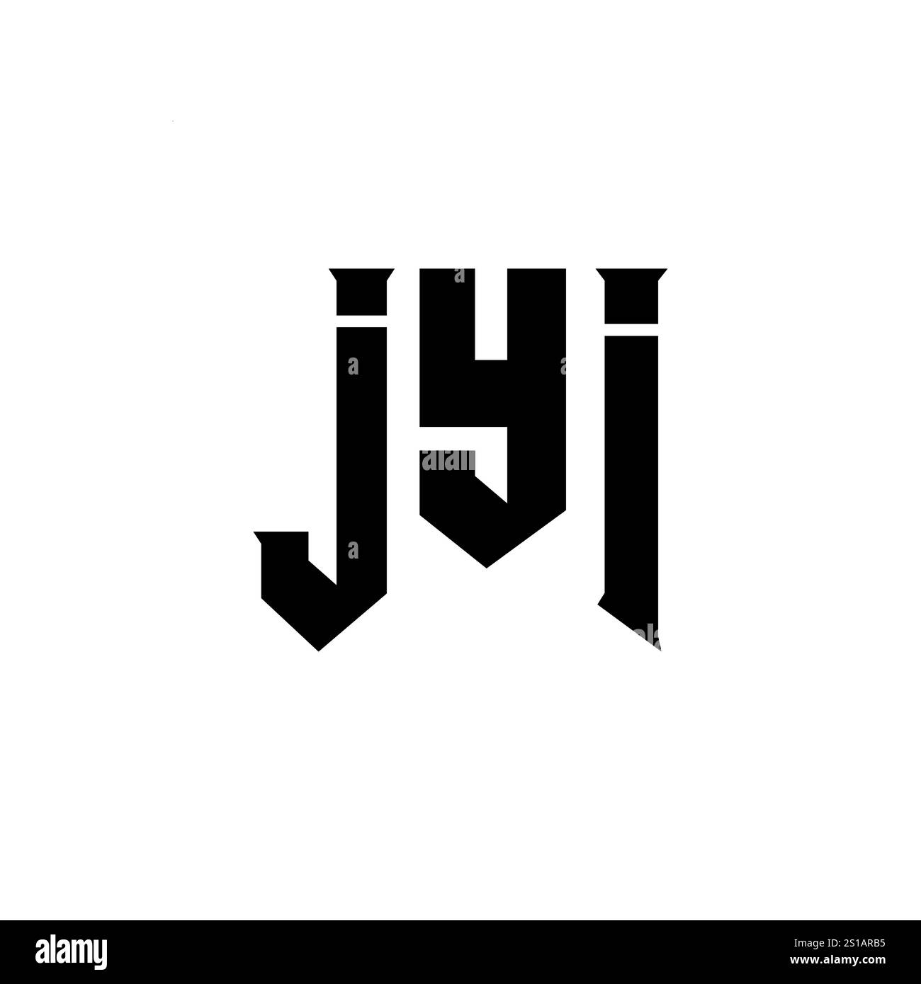 JYI letter logo design for technology company. JYI logo design black ...