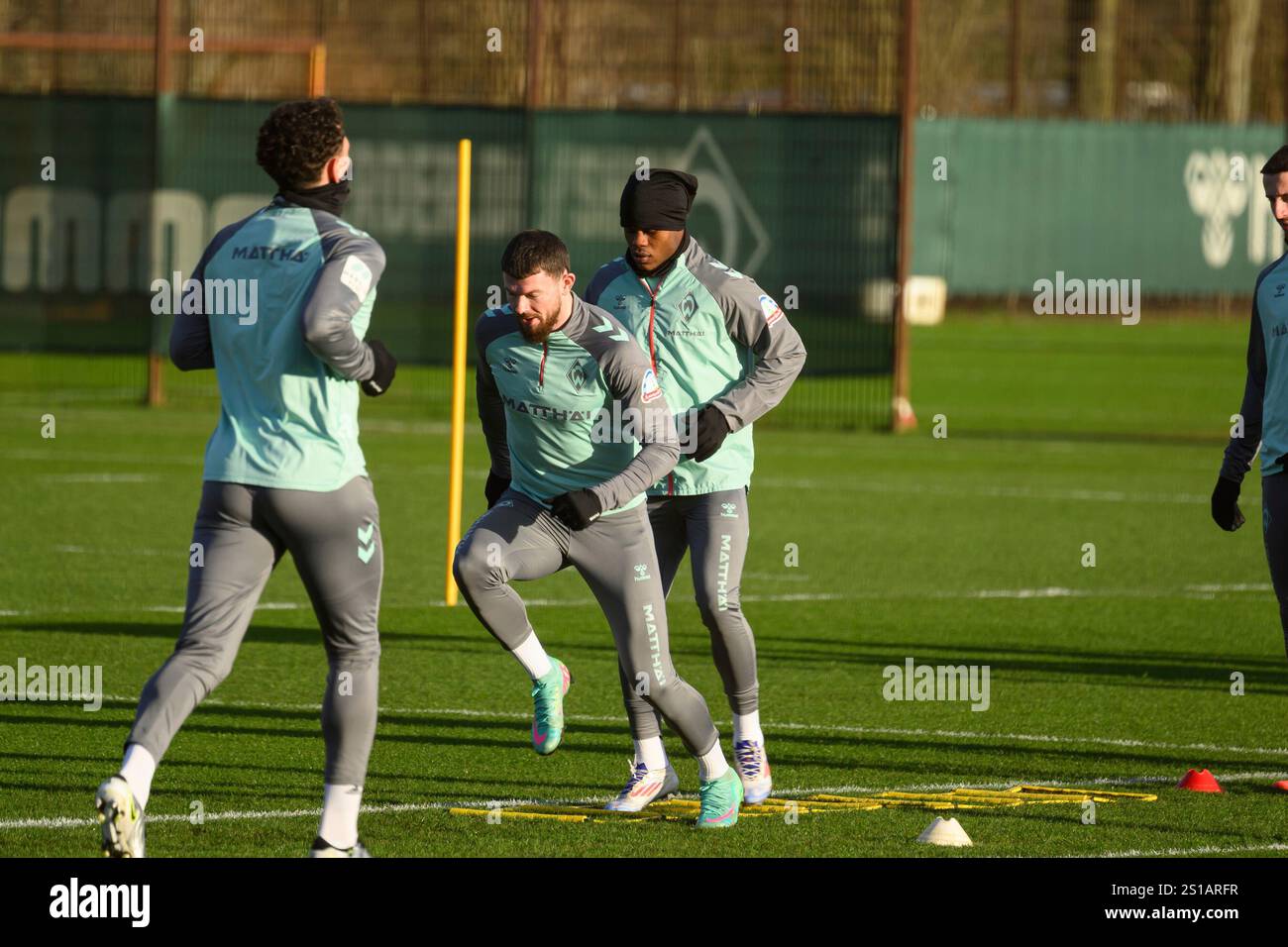02.01.2025, Trainingsgelaende am WESERSTADION - Platz 4/5, Bremen, GER ...