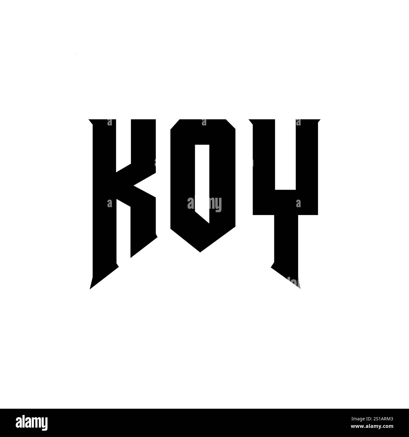 KOY letter logo design for technology company. KOY logo design black ...