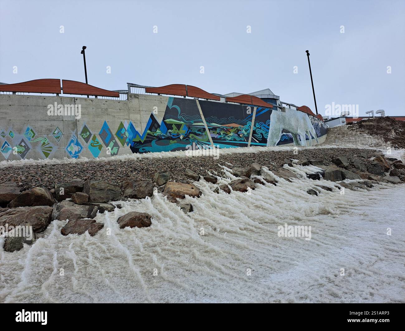Polar bear mural under the theme of "Come Together" at Qikiqtani ...
