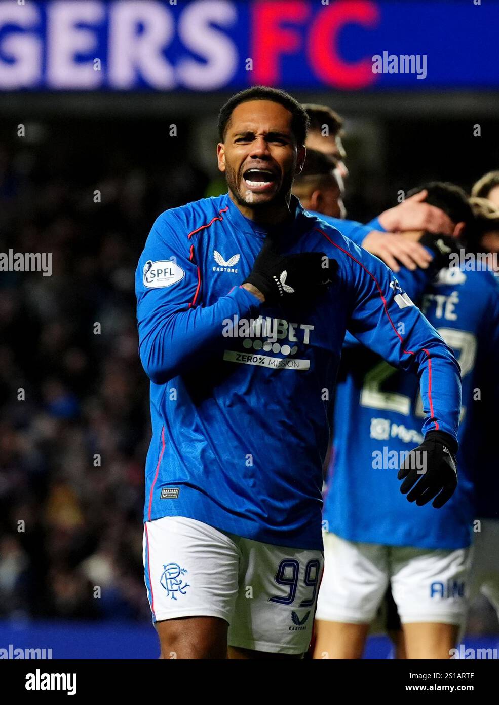 Rangers' Danilo celebrates scoring their side's third goal of the game ...