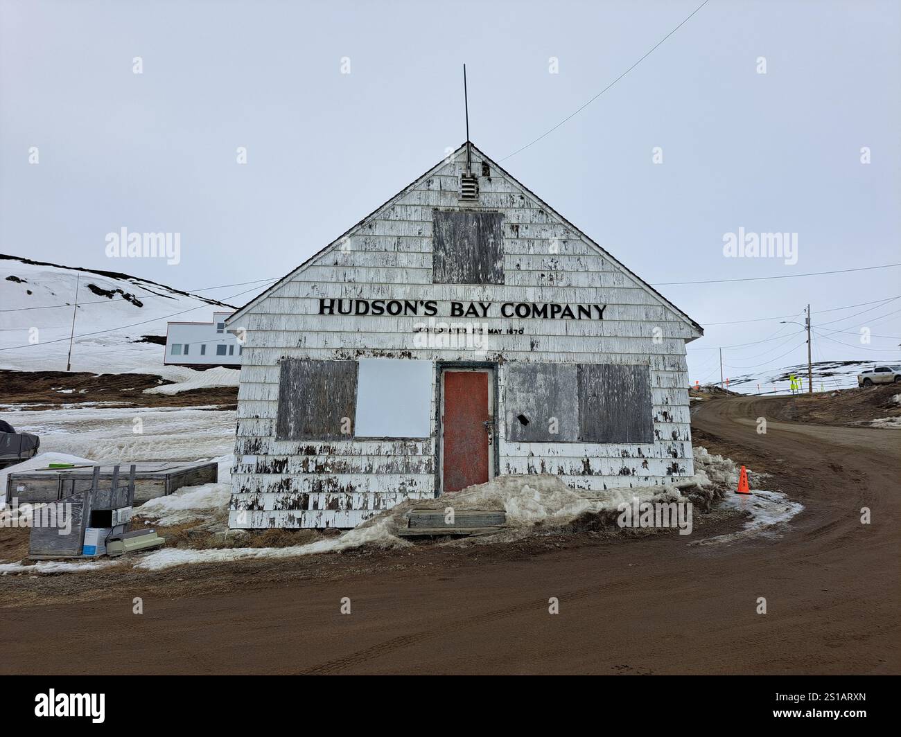Old Hudson's Bay Company building on William MacKenzie Lane in Apex ...