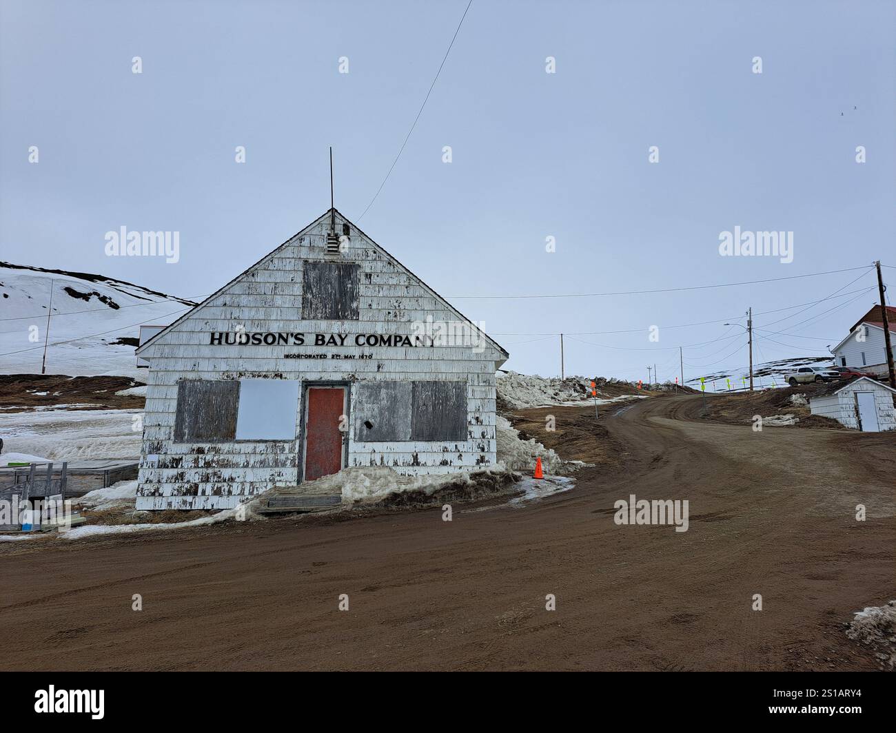 Old Hudson's Bay Company building on William MacKenzie Lane in Apex ...