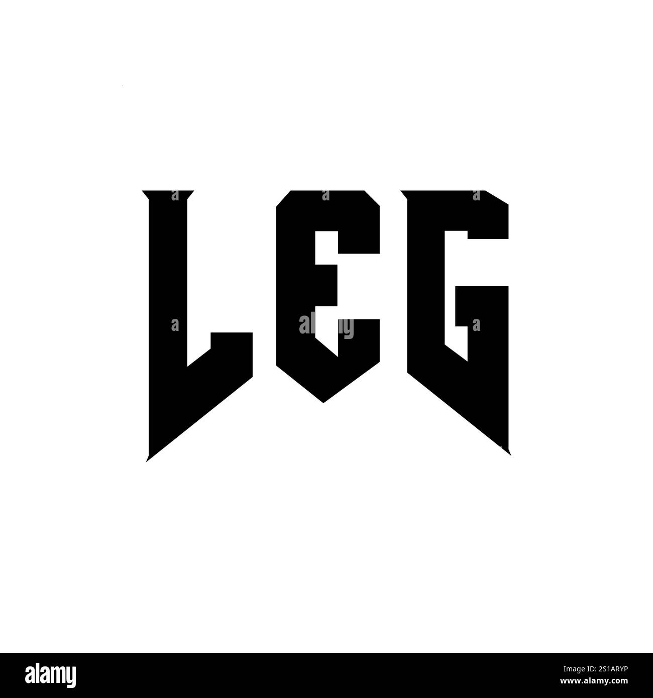 LEG letter logo design for technology company. LEG logo design black ...