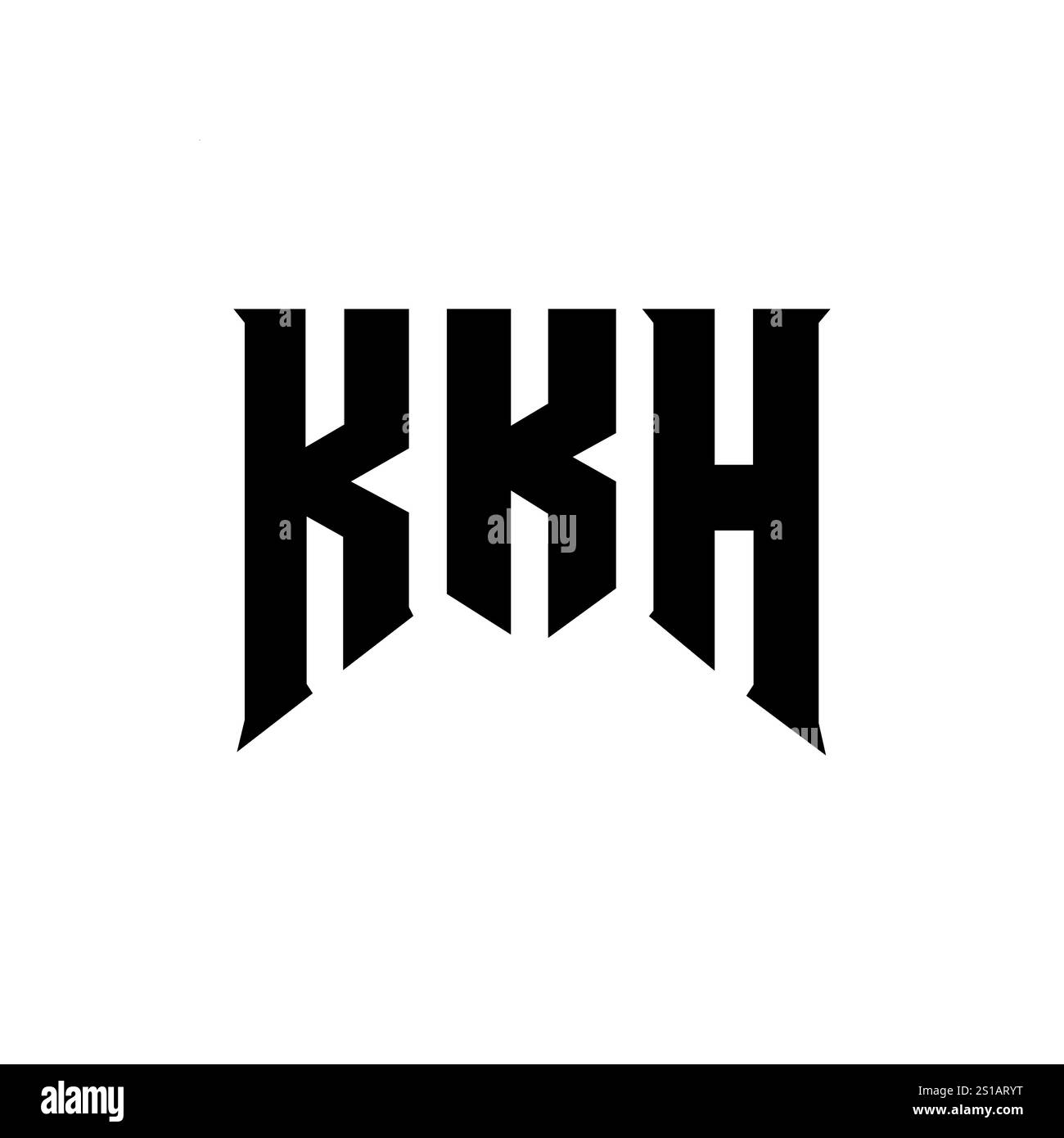 KKH letter logo design for technology company. KKH logo design black ...