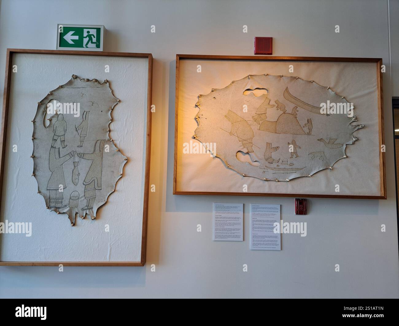 Inuit seal skin artwork inside the Legislative Assembly of Nunavut in ...