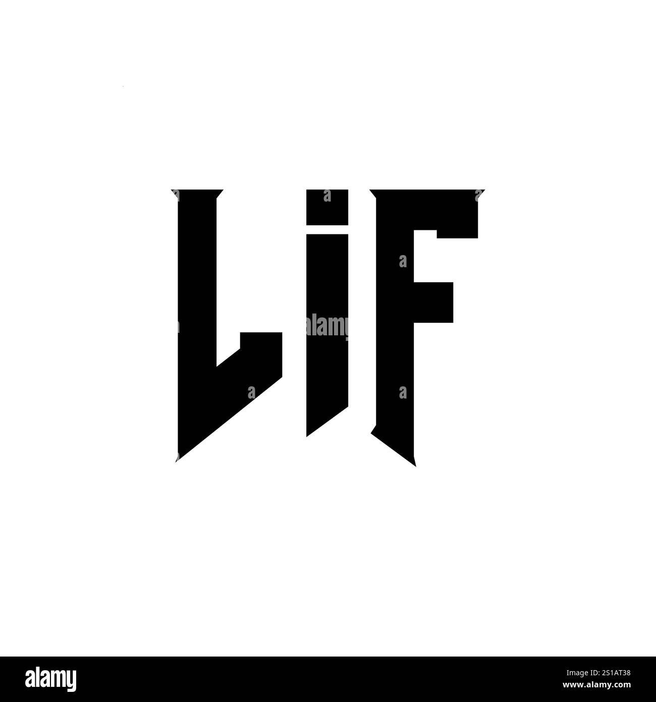 LIF letter logo design for technology company. LIF logo design black ...